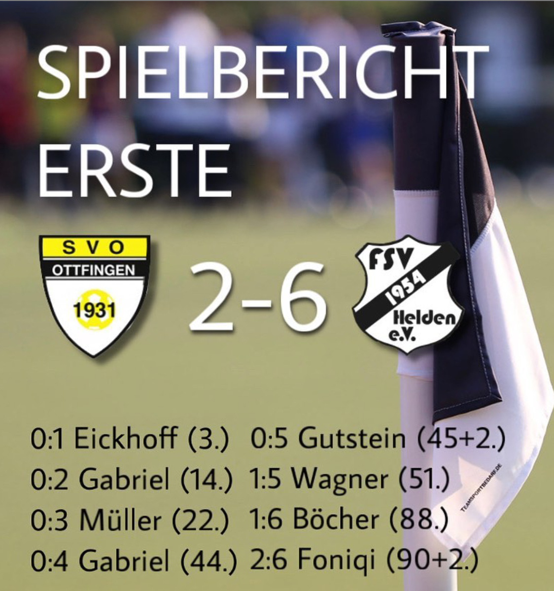 3 Punkte für FSV I - FSV Helden 1954 e.V.